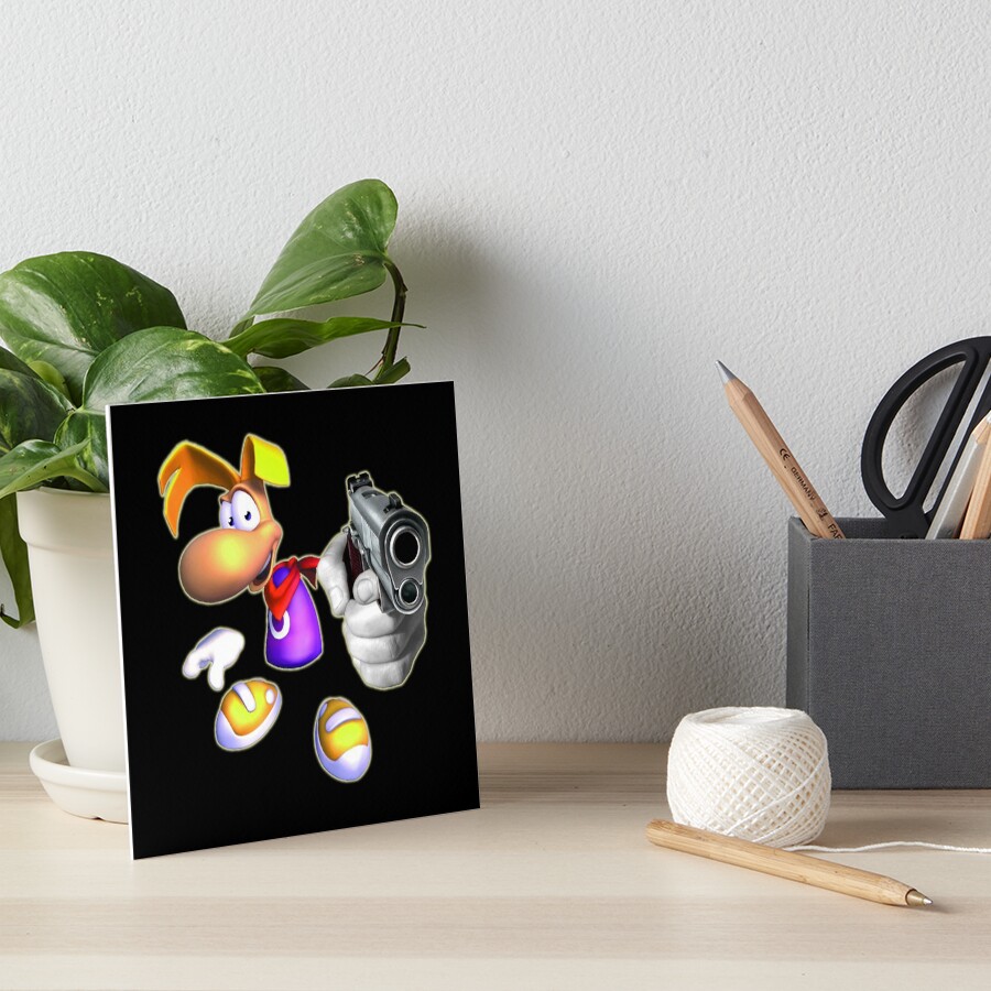 "Rayman with a Gun" Art Board Print for Sale by Rekked | Redbubble