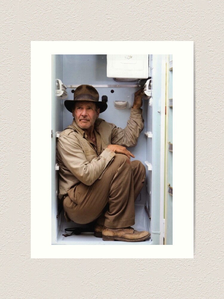 "Harrison Ford- Indiana Jones in a Fridge" Art Print by lotr-fan ...