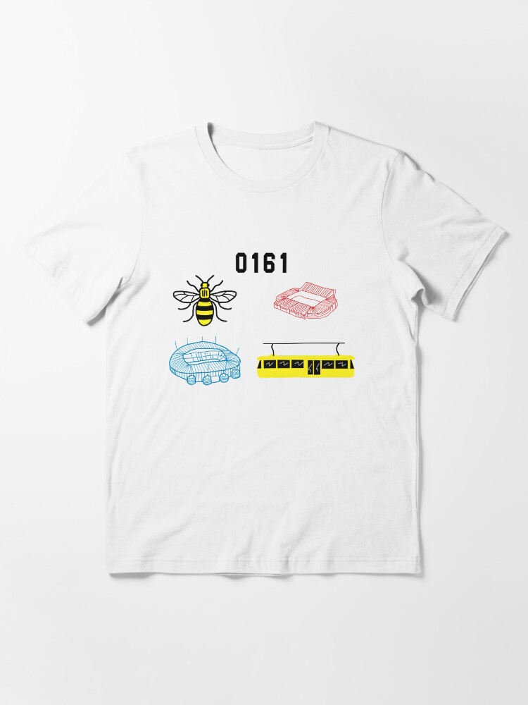 "0161 Manchester Icons" T-shirt for Sale by Hevding | Redbubble ...