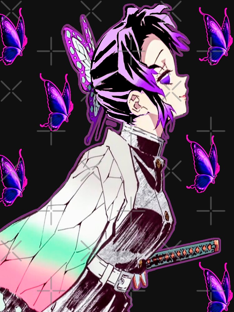 "Kocho Shinobu Butterfly " T-shirt for Sale by rubster21 | Redbubble ...