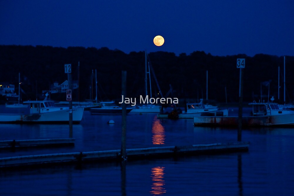 "Full moon rising over Mount Sinai Harbor, Long Island NY" by Jay ...
