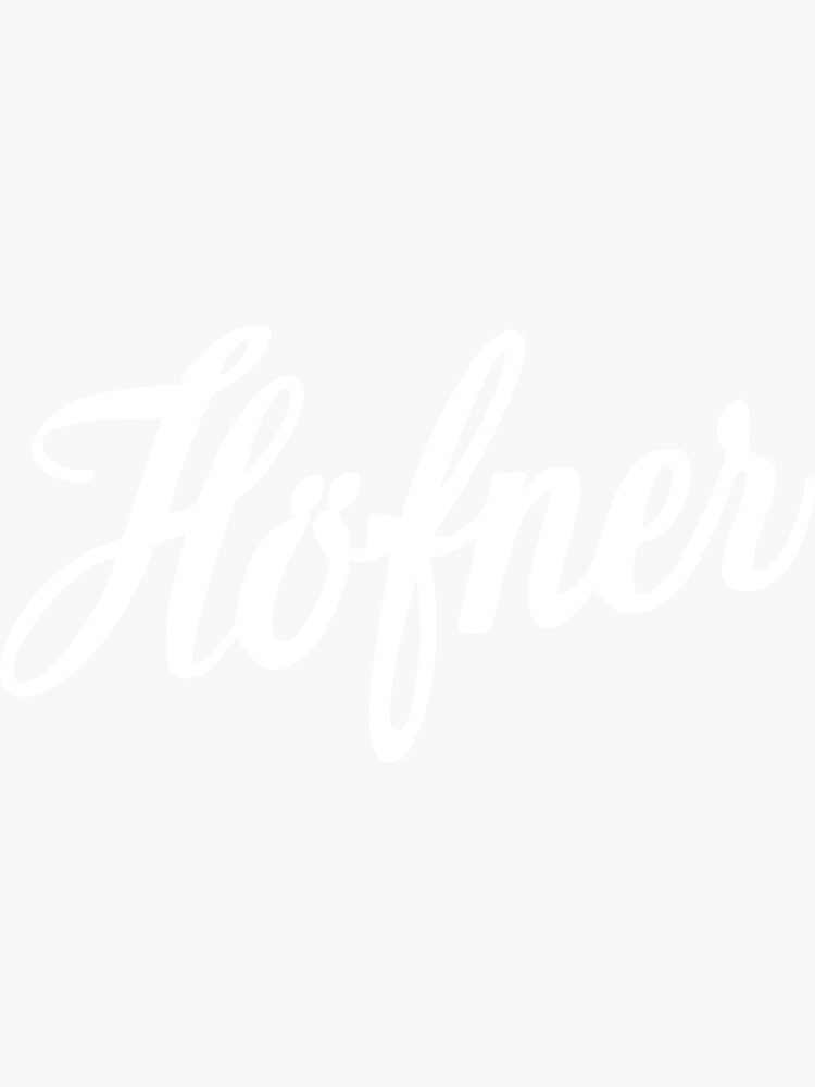 "Best Seller - Hofner Logo Merchandise" Sticker for Sale by catzskilli ...