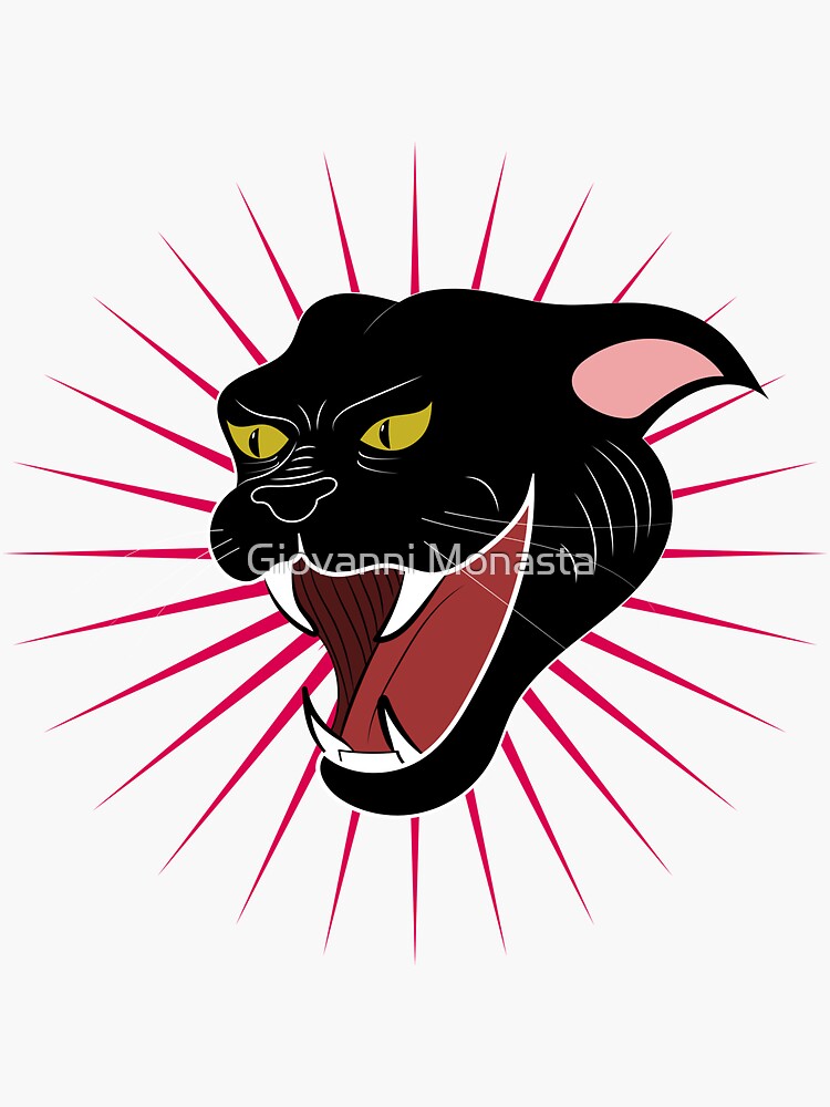 "Panther" Sticker by GrahicMonas | Redbubble