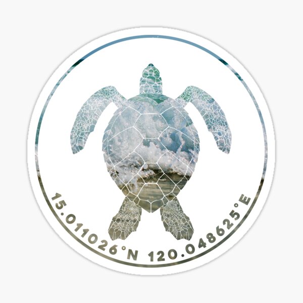 "Pawikan Beach" Sticker by danielsingzon | Redbubble