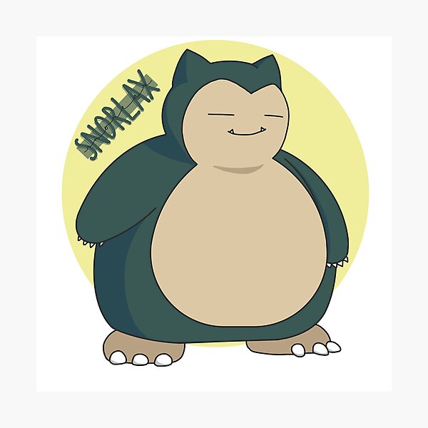 Snorlax Wall Art | Redbubble