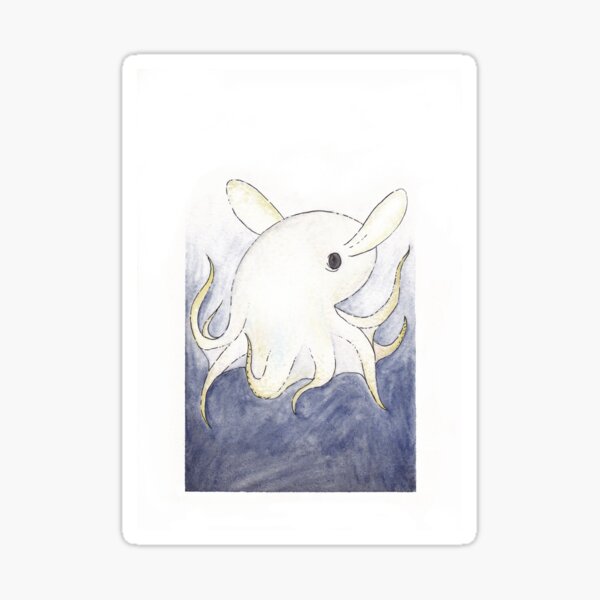 "Dumbo Octopus" Sticker by MarineRoseArt | Redbubble