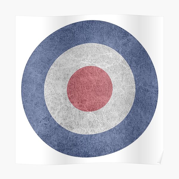 "RAF Roundel - Grunge Effect" Poster for Sale by SteveHClark | Redbubble