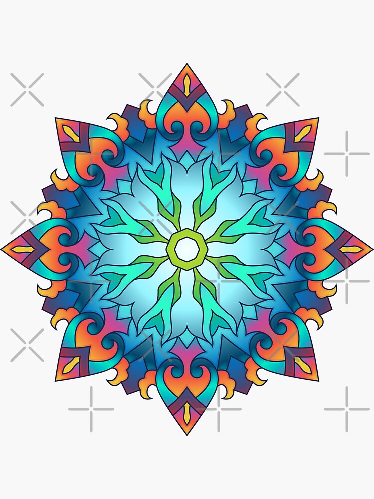 "Mandala ass" Sticker for Sale by wolfgangrainer | Redbubble
