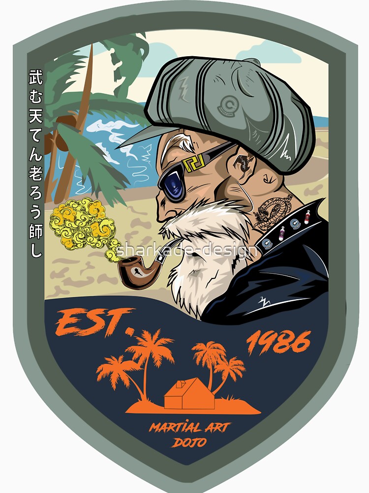 "Master roshi dbz" T-shirt for Sale by sharkade-design | Redbubble ...