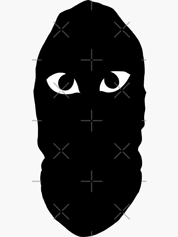 "Ski Mask" Sticker for Sale by cactusjack-rb | Redbubble