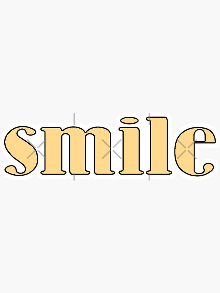 "Yellow Retro Smile" Sticker for Sale by kalisteananda | Redbubble