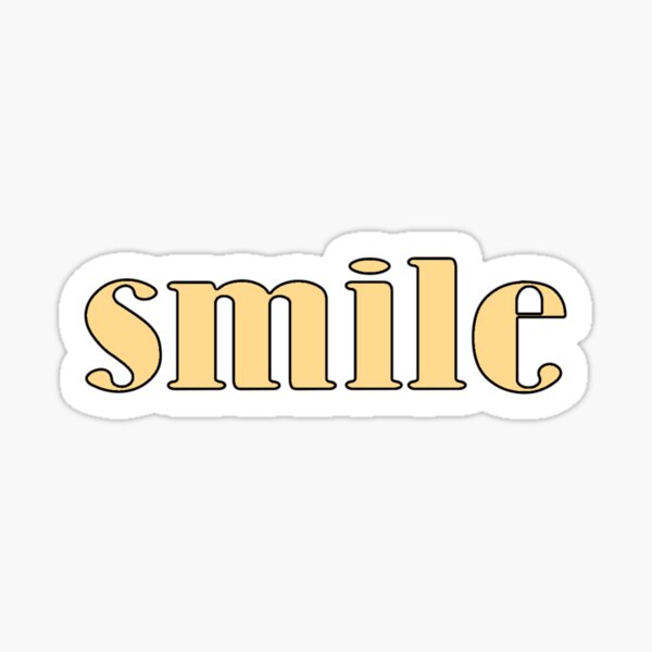 "Yellow Retro Smile" Sticker for Sale by kalisteananda | Redbubble