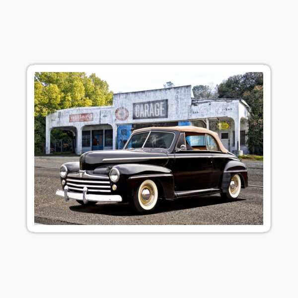 "1947 Ford Deluxe Convertible" Sticker for Sale by DaveKoontz | Redbubble