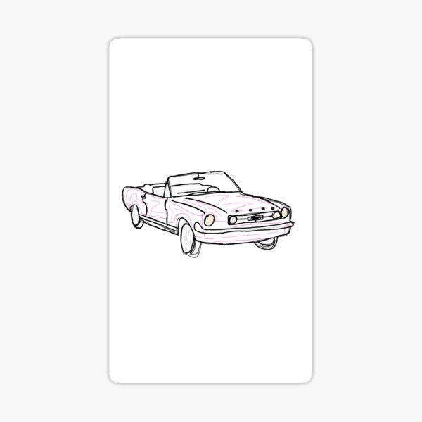 "Simple Car" Sticker for Sale by vaguedelamer | Redbubble