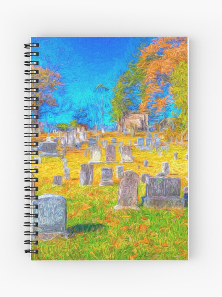 "Sleepy Hollow Cemetery Art" Spiral Notebook for Sale by Londonimages ...