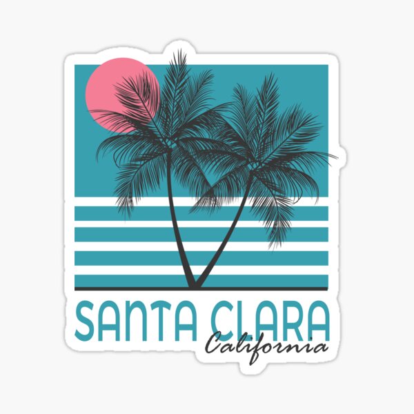 Santa Clara Stickers | Redbubble