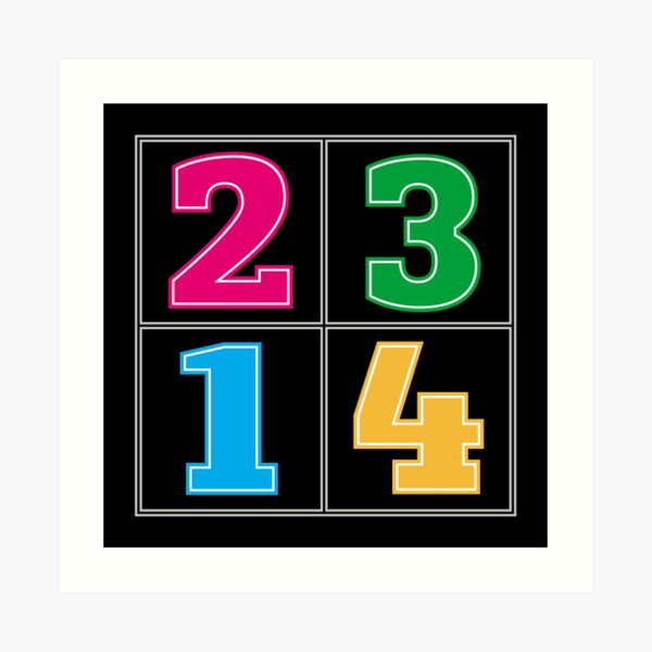 1234 Art Prints | Redbubble