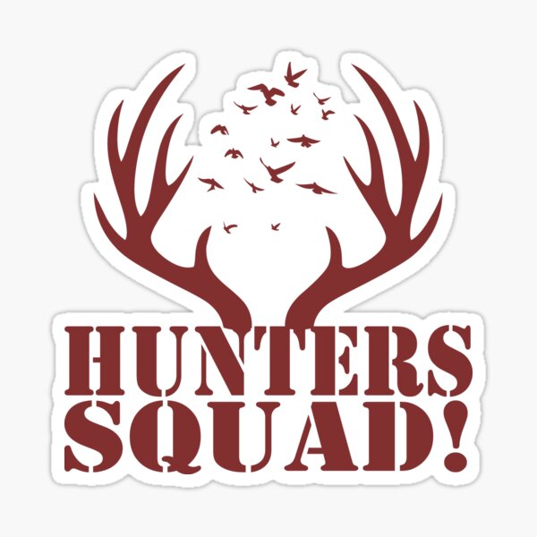 "HUNTERS SQUAD" Sticker for Sale by laithmaisara | Redbubble