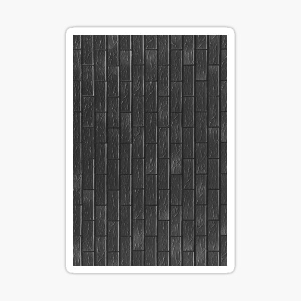 "Gray brick wall textured effect." Sticker for Sale by MrazTees | Redbubble