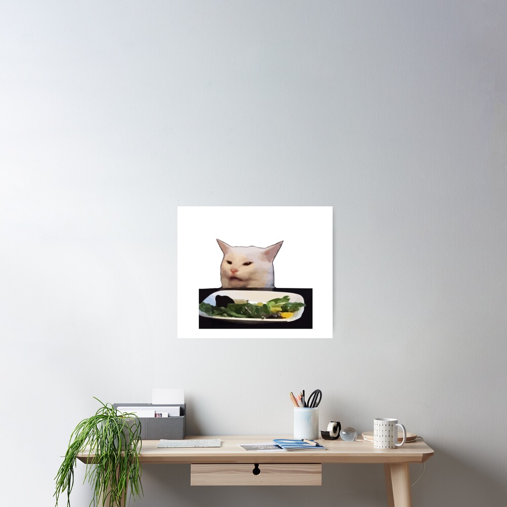 "Salad cat meme" Poster for Sale by xcxeon | Redbubble