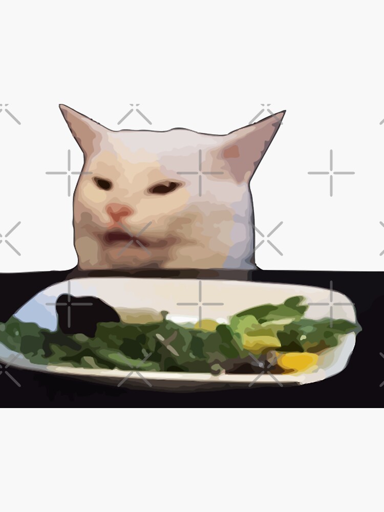 "Salad cat meme" Sticker for Sale by xcxeon | Redbubble