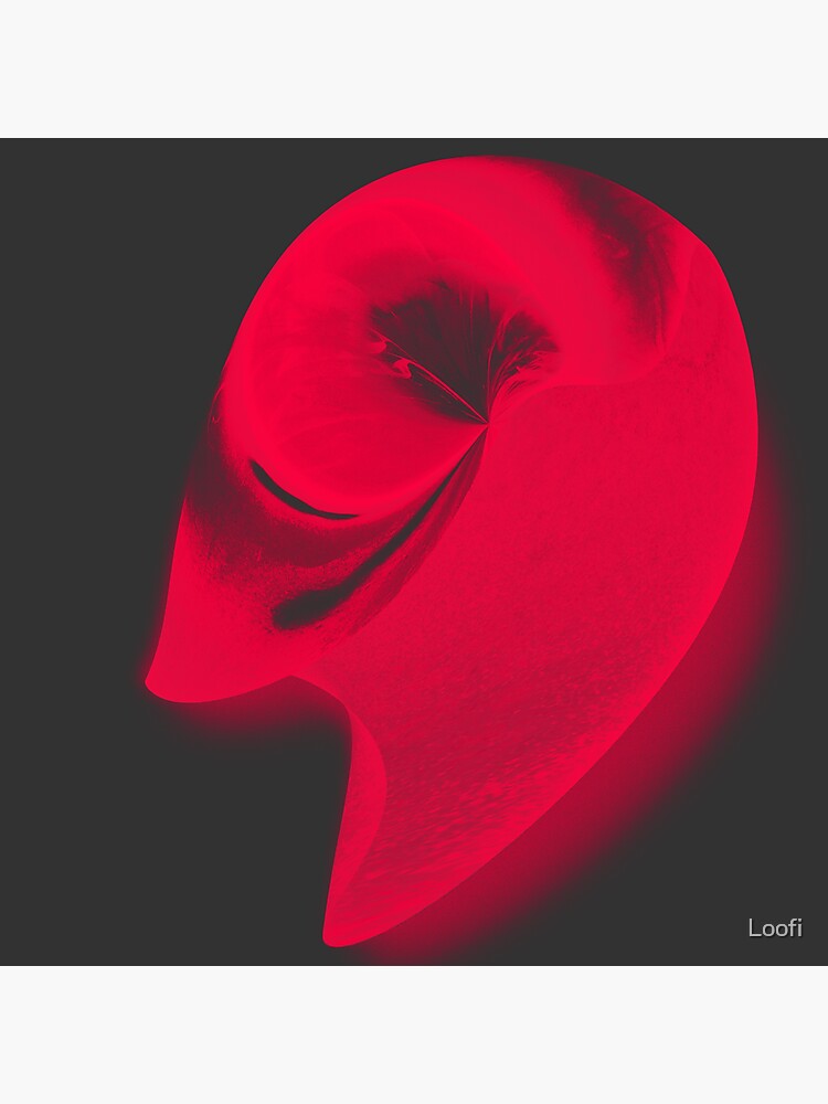 Pegatina «Resumen rojo brillante en el mapa de degradado gris» de Loofi ...