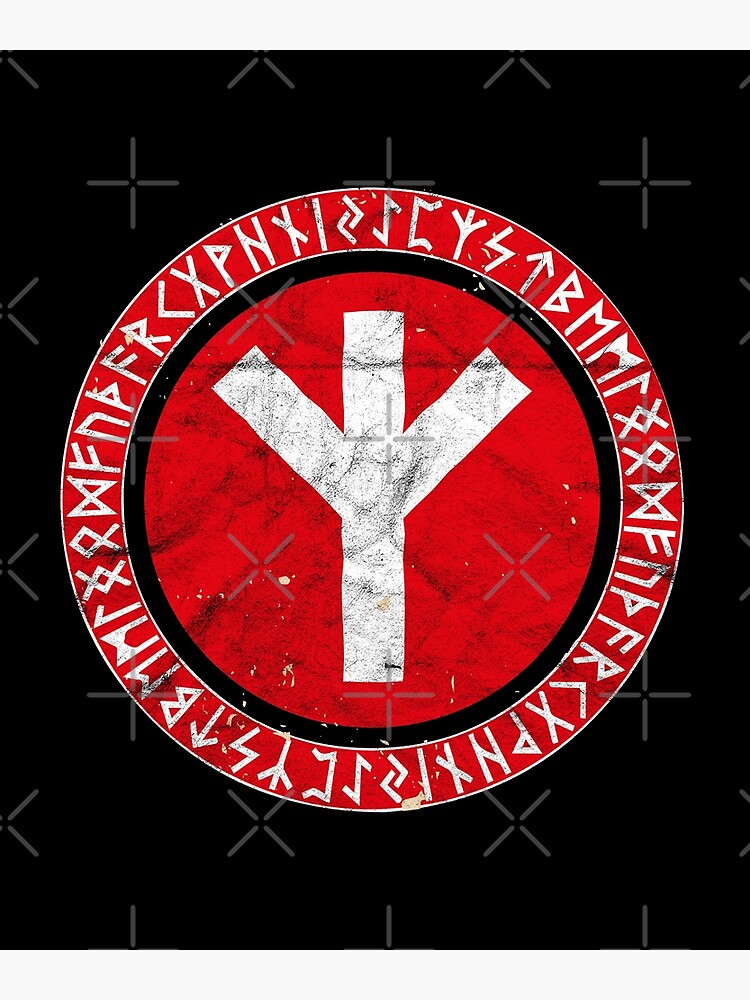 Impression photo « Viking Rune Man Elhaz Algiz Elk Germanic Norse Wotan ...