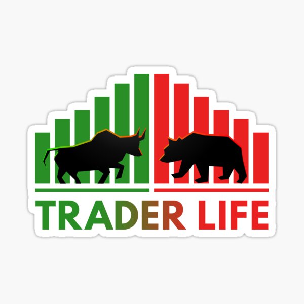 "Stock Market Day Trader Life Investment " Sticker for Sale by Backb0ne ...