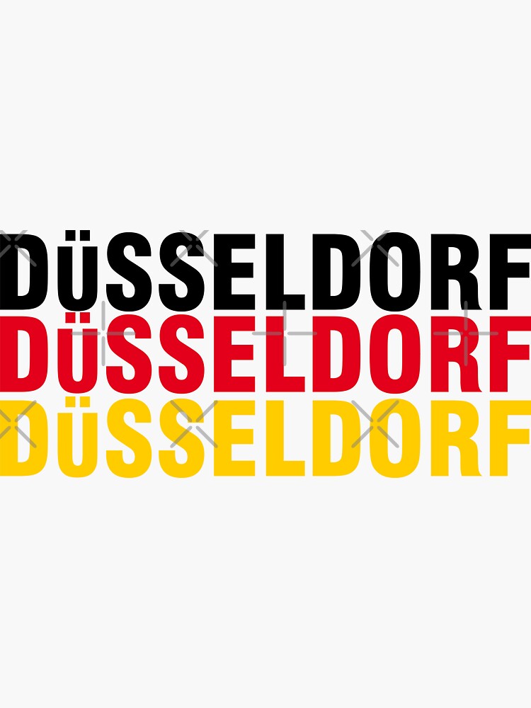 "dusseldorf - German flag" Sticker for Sale by Urosek | Redbubble