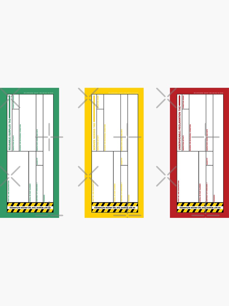 "Lockout Tagout Sticker Set (3) - Green, Yellow, and Red" Sticker for ...