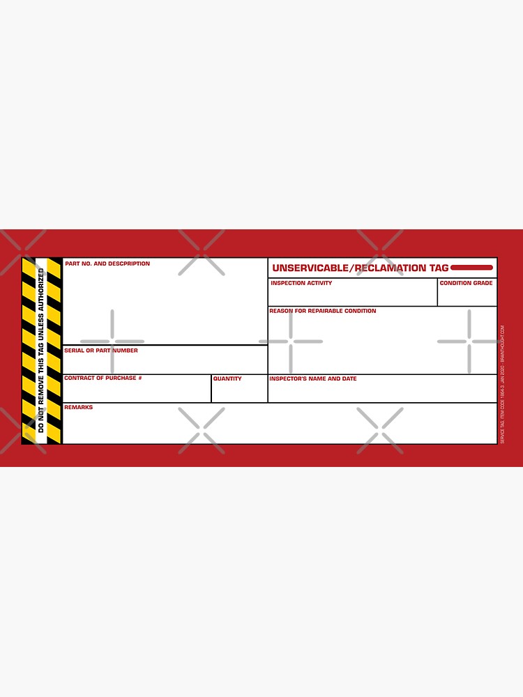 "Red Unserviceable - Lockout Tagout Sticker, Red "Unserviceable ...
