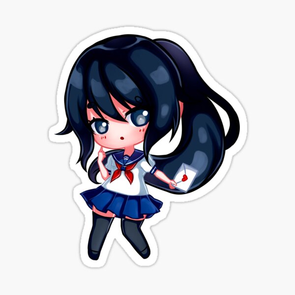 "Yandere-chan" Sticker for Sale by HellaKumii | Redbubble