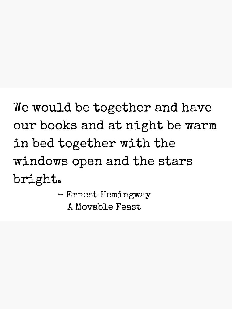 "Ernest Hemingway - A Movable Feast" Sticker by Lilycooper23 | Redbubble