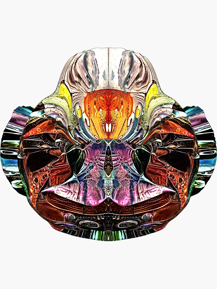 "Composed Chaos X" Sticker for Sale by hugh023 | Redbubble