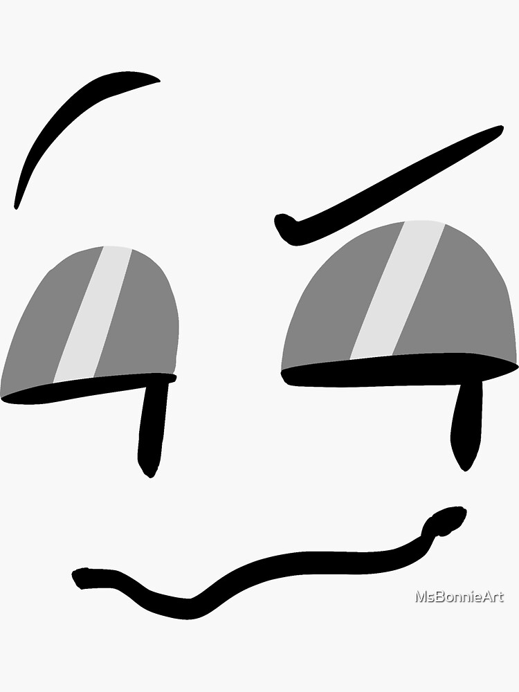 "Smug Face" Sticker for Sale by MsBonnie | Redbubble