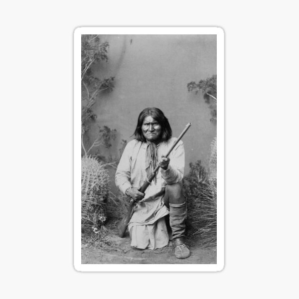"Historic Iconic Native American Indian Geronimo" Sticker for Sale by ...
