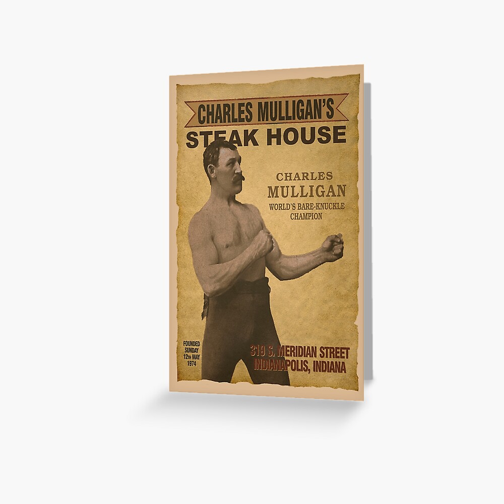 "Charles Mulligan's Steak House" Greeting Card for Sale by emilywhy54 ...