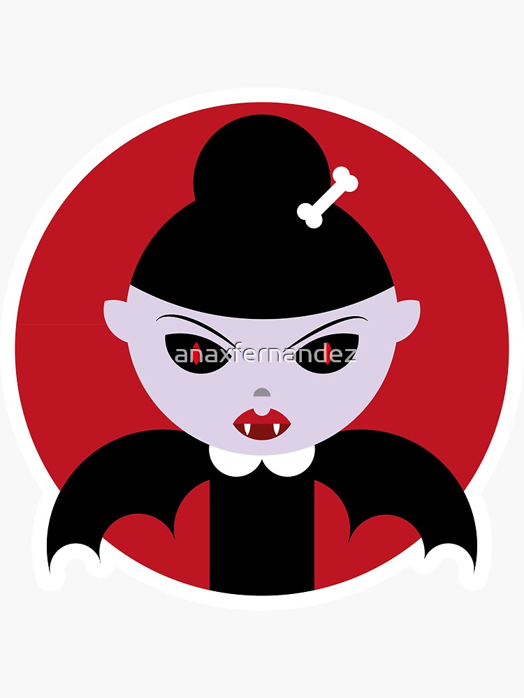 "Lady vamp" Sticker for Sale by anaxfernandez | Redbubble