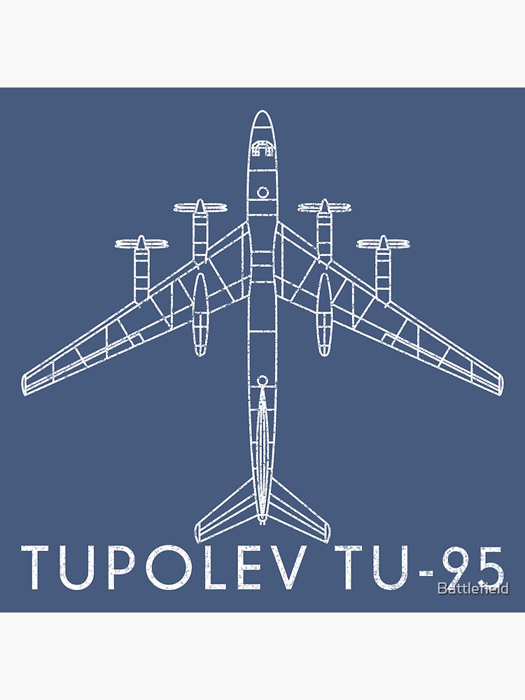Pegatina «Tupolev Tu-95 Avión bombardero estratégico Avión de combate ...