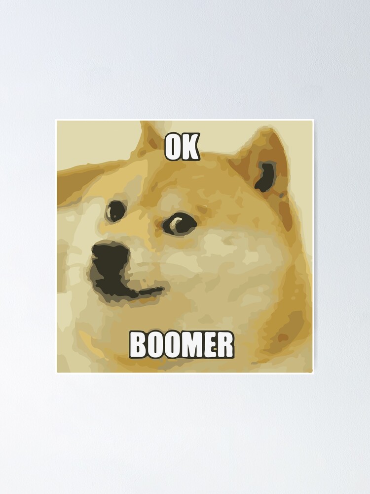 "ok boomer meme" Poster by chunknozza | Redbubble