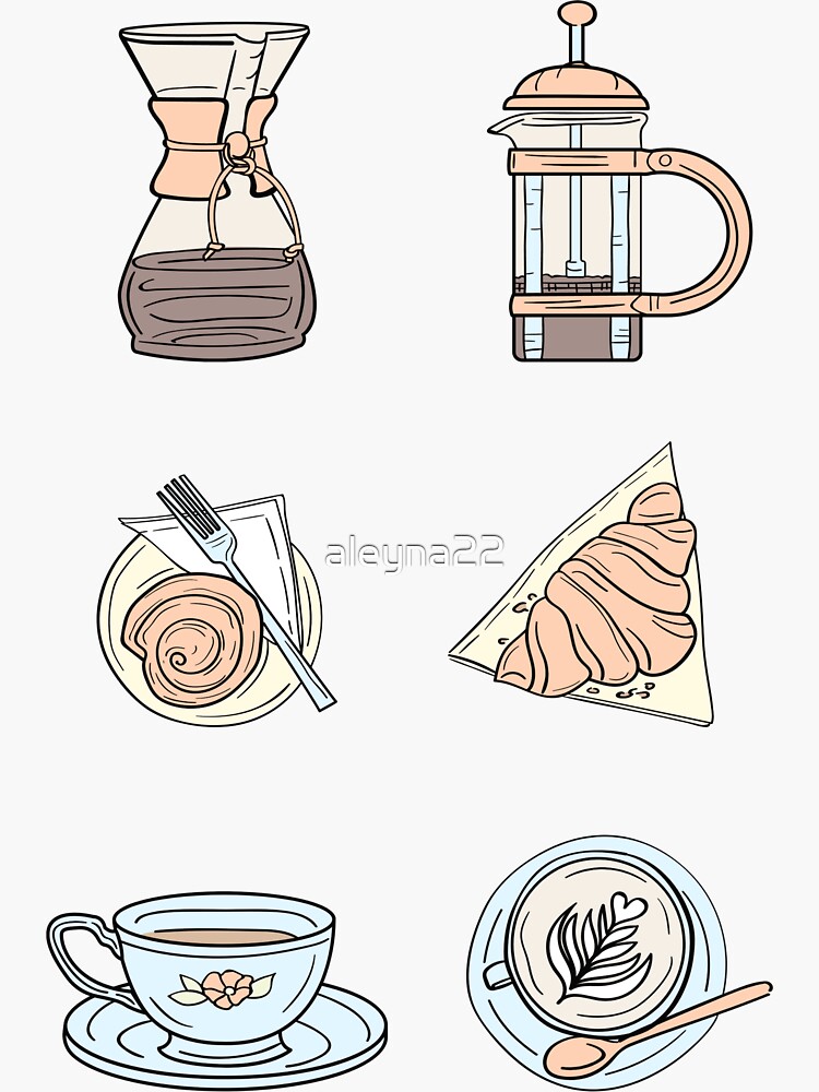 "Coffee House" Sticker for Sale by aleyna22 | Redbubble