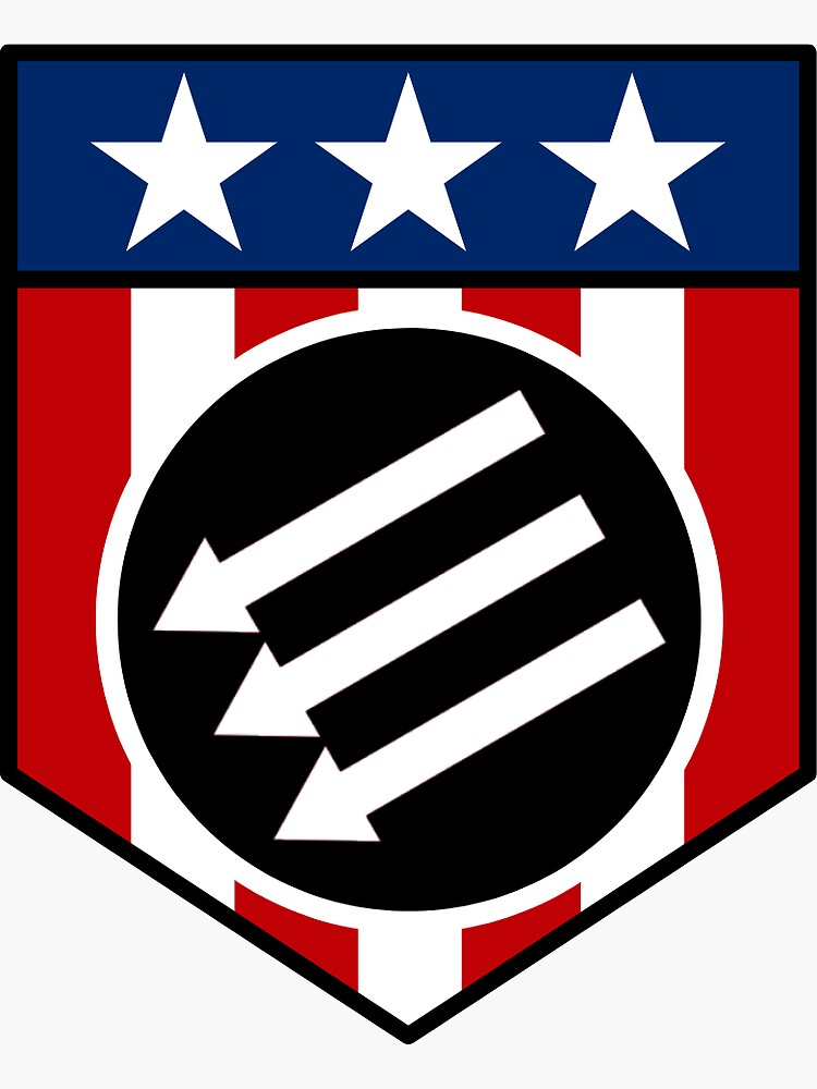 "American Iron Front Shield" Sticker for Sale by IFUSA | Redbubble