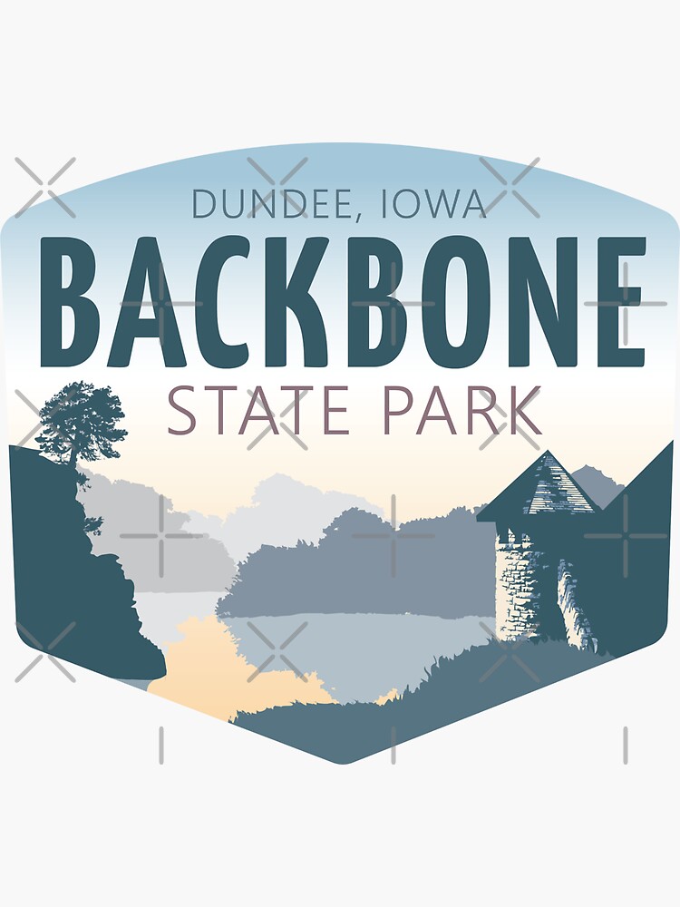 "Backbone State Park" Sticker for Sale by NaomiFriend | Redbubble