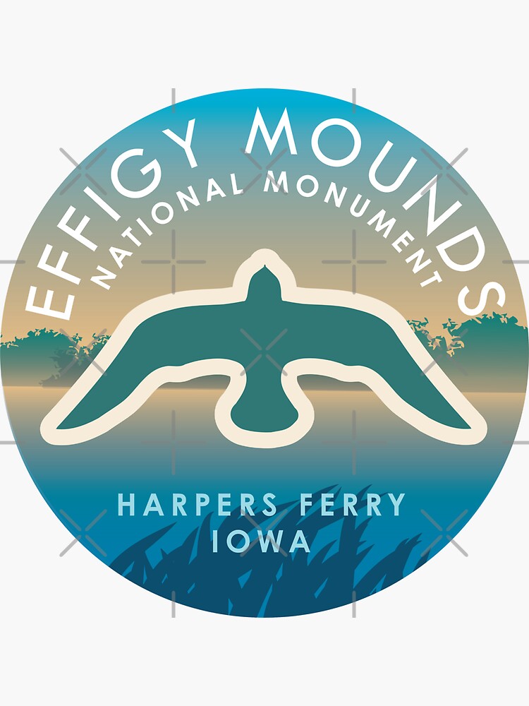 "Effigy Mounds National Monument" Sticker for Sale by NaomiFriend ...