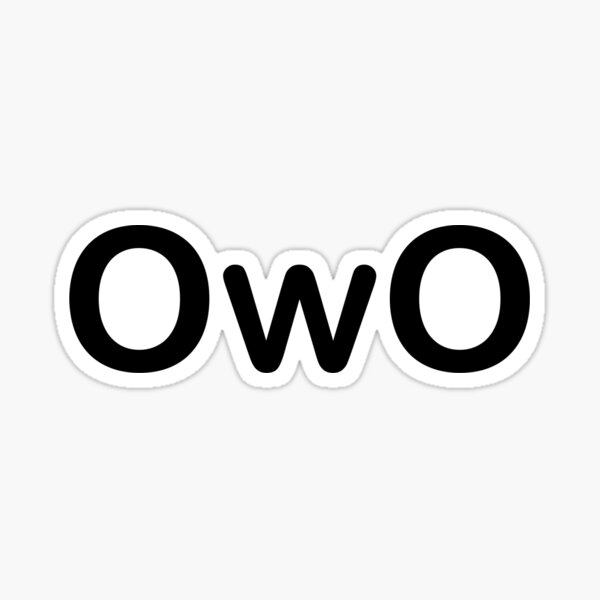 "owo" Sticker by Toonical | Redbubble