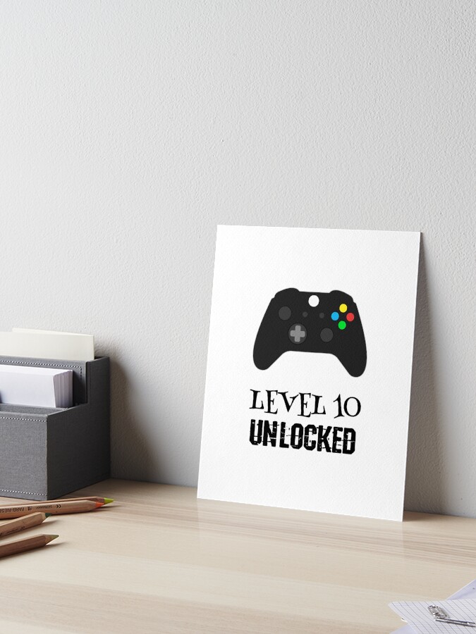 " Birthday Celebration Level 10 Unlocked, Video-Game Gaming Controller ...