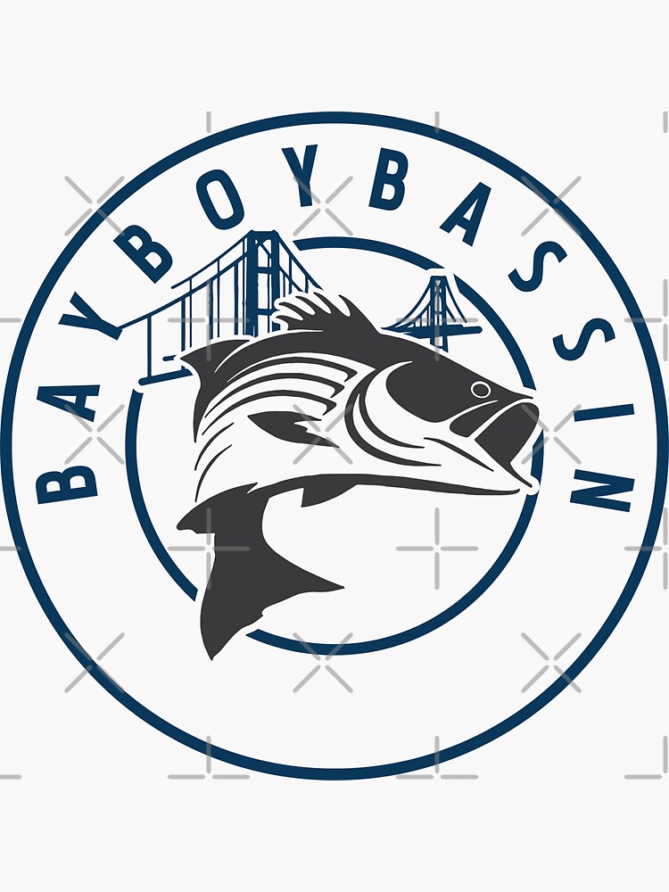 "Bay Boy Bassin" Sticker for Sale by scarrymommyart | Redbubble