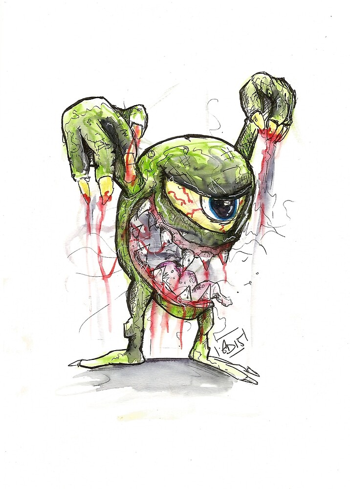 "Scary Face Mike" by bigsmellydog | Redbubble