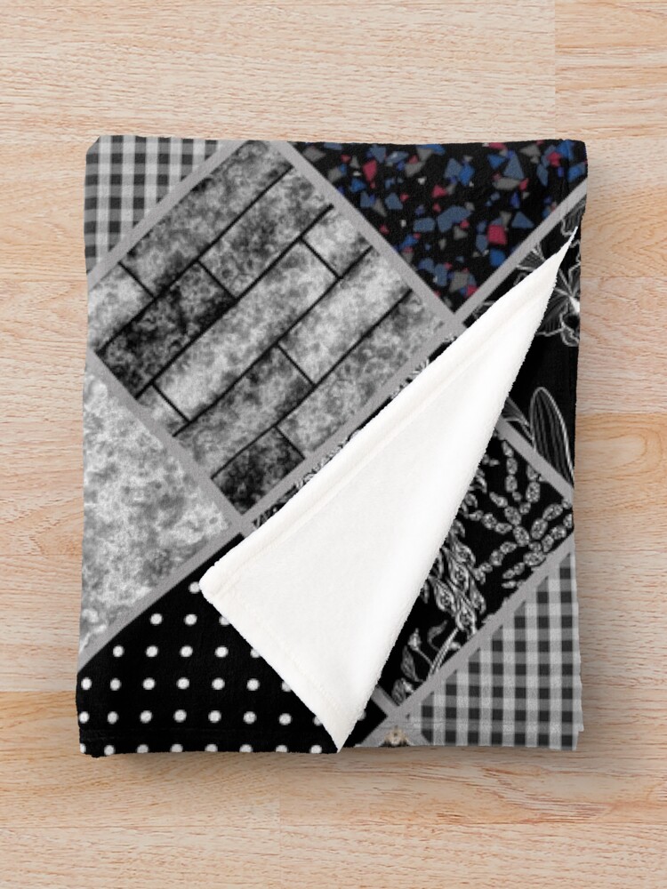 " Black white patchwork, patchwork, black and white, folk, rustic ...