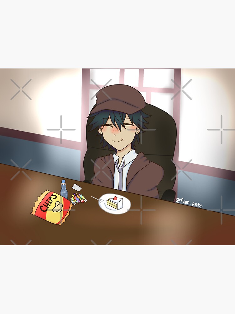 "Ranpo Snack Time!" Sticker for Sale by num-arts | Redbubble